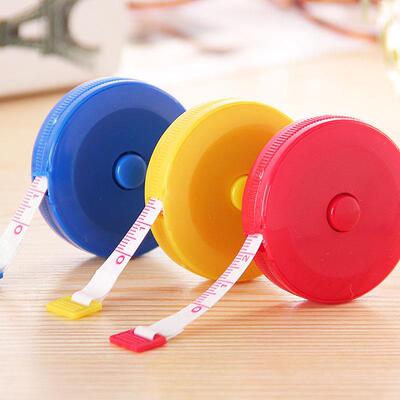 Cute Plastic Mini Retractable Tape Measure, Small Soft Measu