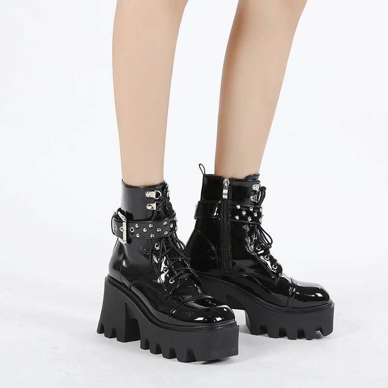 large size platform ankle boots women Martin boots女靴马丁靴