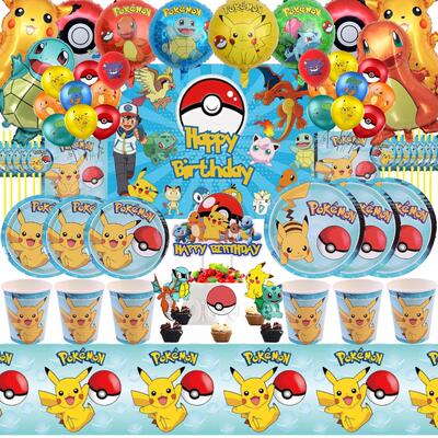 Pokemon Birthday Party Decorations Pikachu Balloons Paper Di