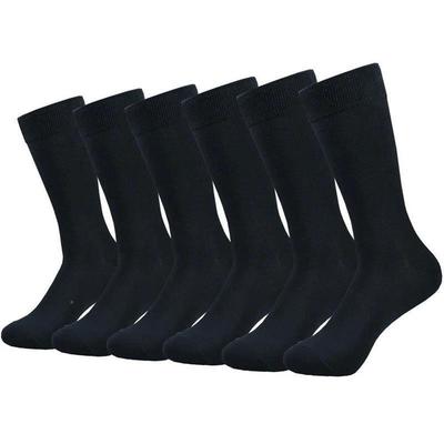 6 pairs Mens socks Black Cotton Dress Socks High qualit
