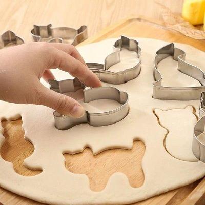 9pcs Kitten Cat Shaped Cookie Cutters Pastry Cutter Biscuit