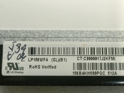 LP156WF4 SL B1 1920x1080 72色域15.6寸LED接口拆机A屏