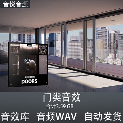 Boom Library Doors各种房间门家具相关音效影视游戏电影素材