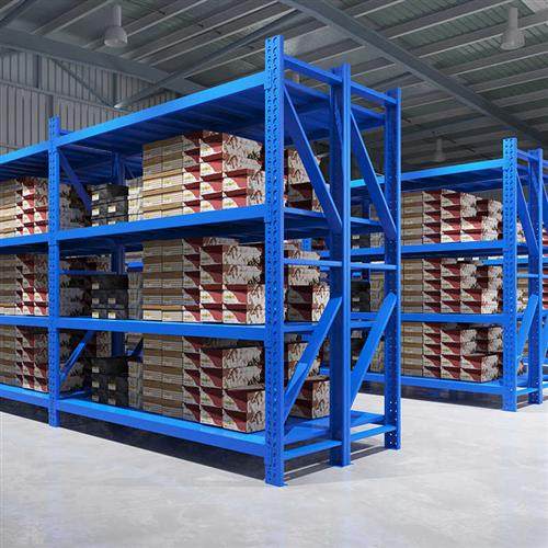 仓储货架仓库置物架多层家用重型地下室铁架子储物超市快递货物架_虎窝淘