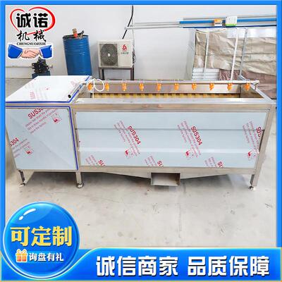 鲜MGZ花生毛辊清洗机不锈钢U去型毛刷清洗洋机葱机草鱼去皮鳞设备