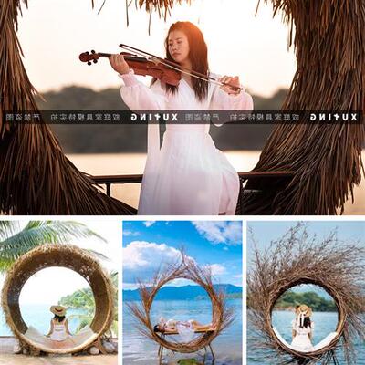 巴厘岛网红鸟巢吊篮民宿景区酒店打卡吊椅别墅室内外庭院户外秋千
