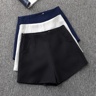 Thin loose high-waisted wide-leg shorts 薄款宽松高腰阔腿短裤