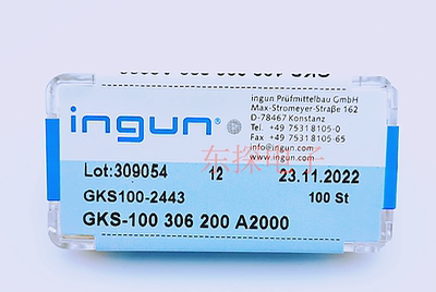 INGUN英钢探针GKS100 306 200 A2000/3000 1.36测试针2.0mm梅花头