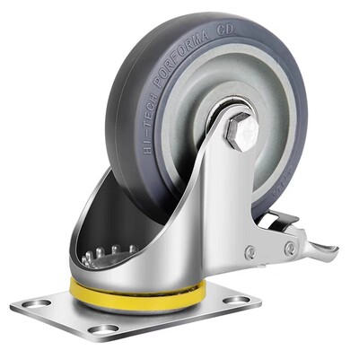 工业脚轮TPR脚轮/万向轮/带刹车C-LWSB/C-LWSTB75/90/100/125-T/U