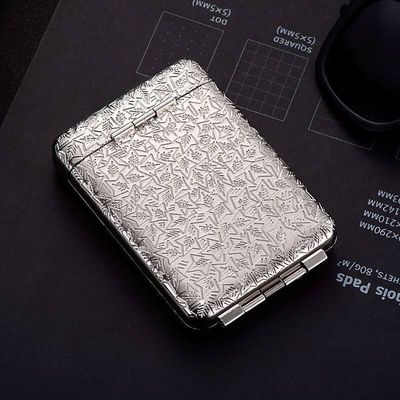 YF852金属三开翻盖烟盒16支装谢