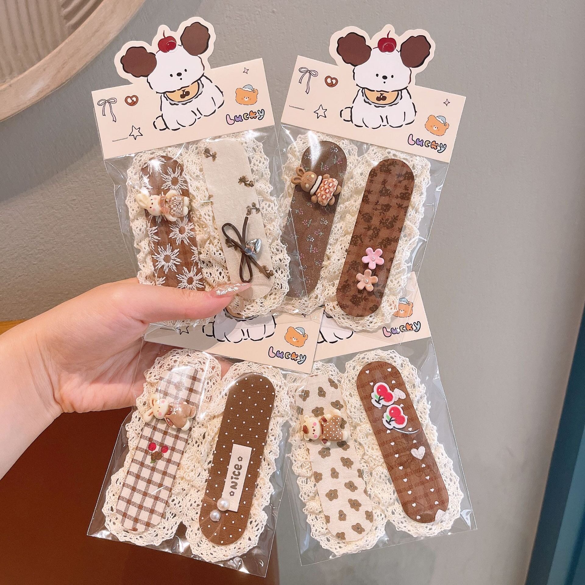 卡通动物儿童魔术贴头饰发带宝宝刘海贴碎发神器发饰女童发贴发箍