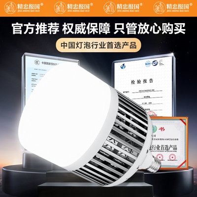 led超亮灯泡大功率家用节能E27螺口200W300W工程厂房车间照明灯炮