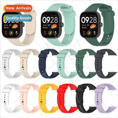 适用Redmi Watch 4 strap Redmi Watch4 Silicone Black Buckle S
