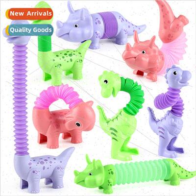 Puzzle decompression DIY telescopic tube hundred change dino