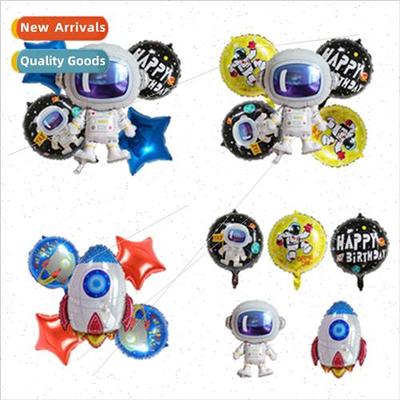 Spaceman Astronaut Rocket Balloon Cosmic Theme Party Decorat
