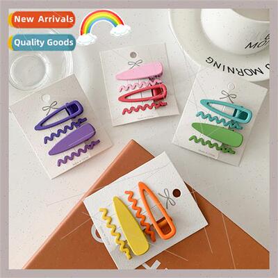 4 Pcs Hair Clips Cute Girl de Clips mple Colorful Bangs Brok