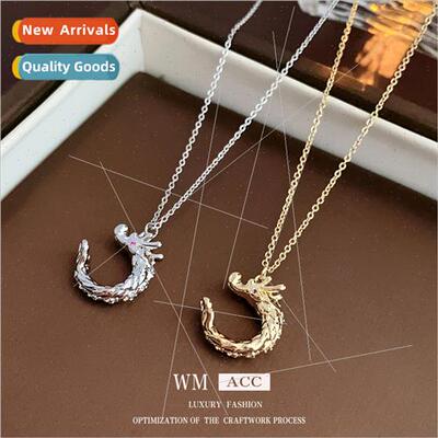 Electroplating pattern dragon pendant necklace Fashion colla