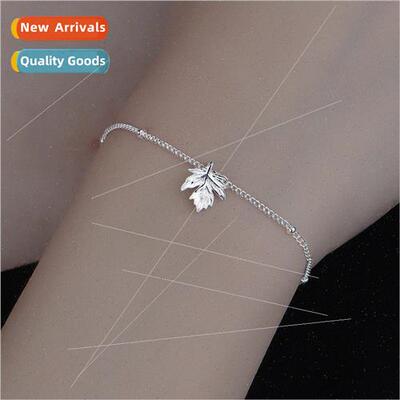 Maple leaf bracelet female cold wind Mori ins tide hjewelry