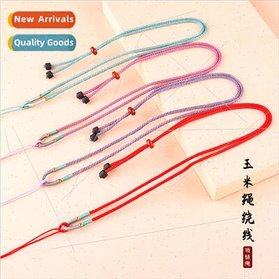 Corn rope winding necklace rope hand-woven men women adjusta