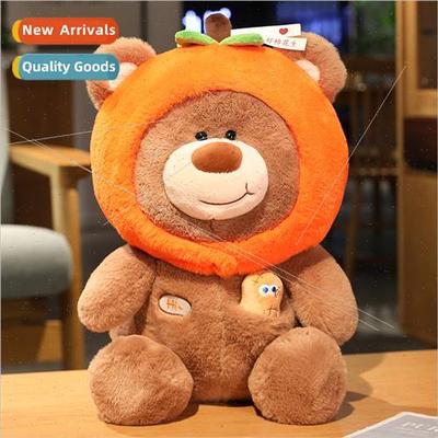 New persimmon bear doll plush doll creative teddy bear toy b