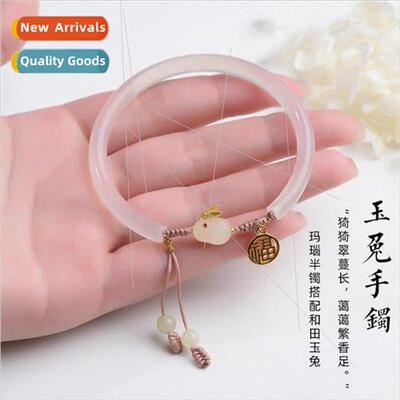 Former rabb like brocade bracelet women summer wh jade rabb
