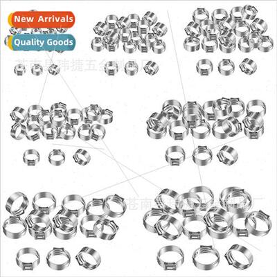 130PCS boxed stainless steel single lug clamps hose clamp ho