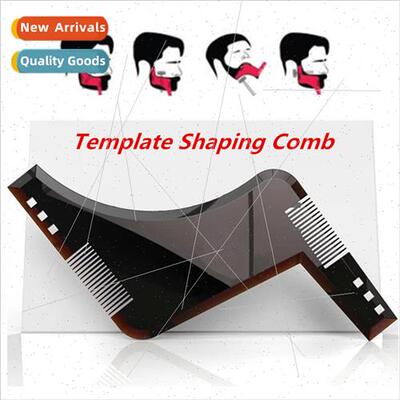 Men Beard Comb deburns Styling Comb wh Brush Beard Trimming
