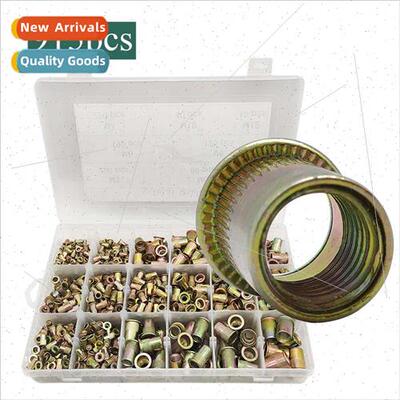 915pcs box M3M4M5M6M8M10 color zinc plated rivet nut combina