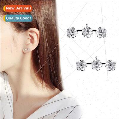 Attract peach blossom earrings female Korea country students
