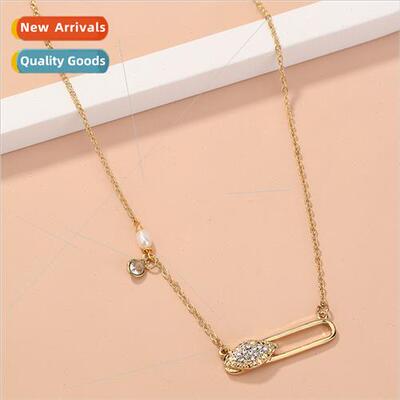 Diamonds zirconia moon necklace star tassel collarbone chain
