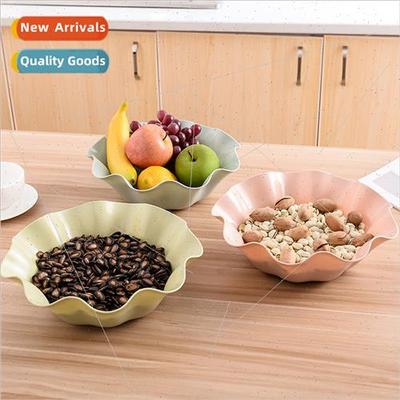 Ruffle edge living room dry fru plate candy home salad plate