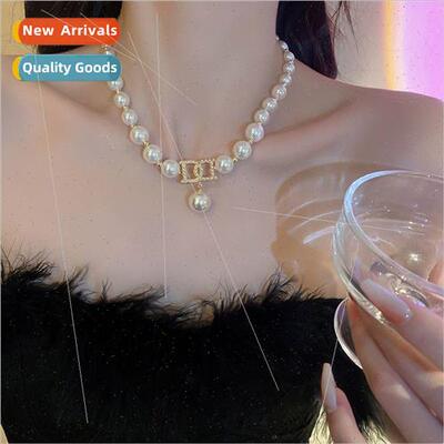 Pearl necklace collarbone chain neck chain 2023 new decorati