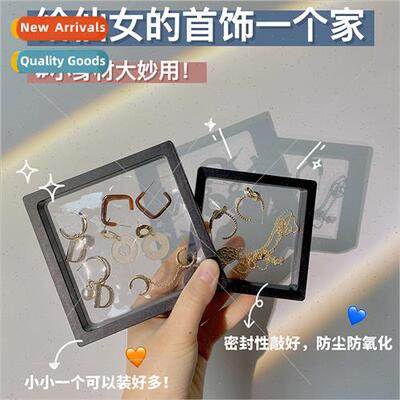 Transparent film jewelry kinds storage box fashion simple po