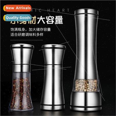 Ceramic 304 Pepper Grinder Manual Glass Black Pepper Grinder
