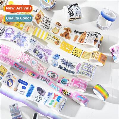 American vintage tape set Korea ins handbook diy priming mat
