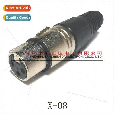 Sound card plugs 3-hole XLR microphone plugs aviation plug D