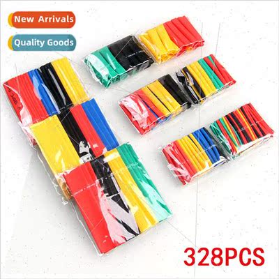 328pcs Insulation Shrink Sleeve Electrical Thermoplastic Tub