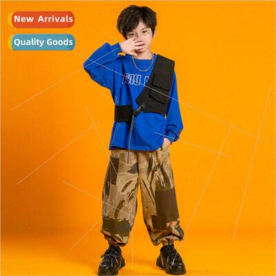 Children Set Dance Su Boys Hip Hop Kids  Clothes Autumn Chil