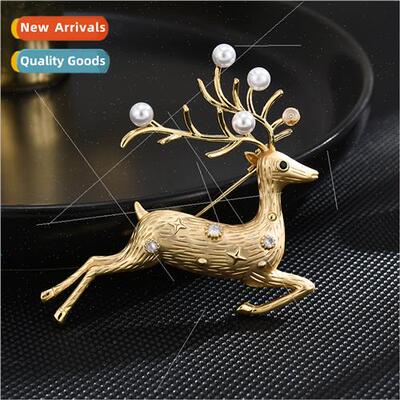 High-grade new simple running spir deer brooch a deer have y