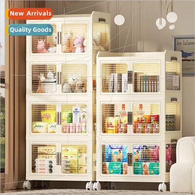 Transparent double-door large-capacy storage cabinet househo