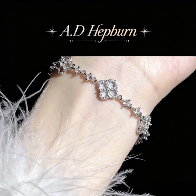 A.DHepburn贝母四叶草小众手链