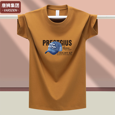 唐狮VARSDEN夏季纯棉短袖T恤男
