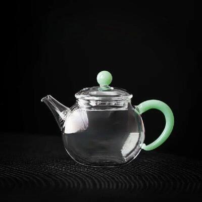 Small Capacity 250ml Heat Resistant Small Glass Teapot With