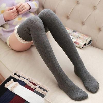 Sexy Medias Lace Up Long Knee Socks Women Over Knee Thigh Hi