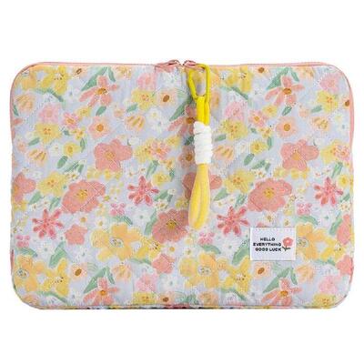11/13/15 In Laptop Carrying Case Shockproof Floral Fluffy