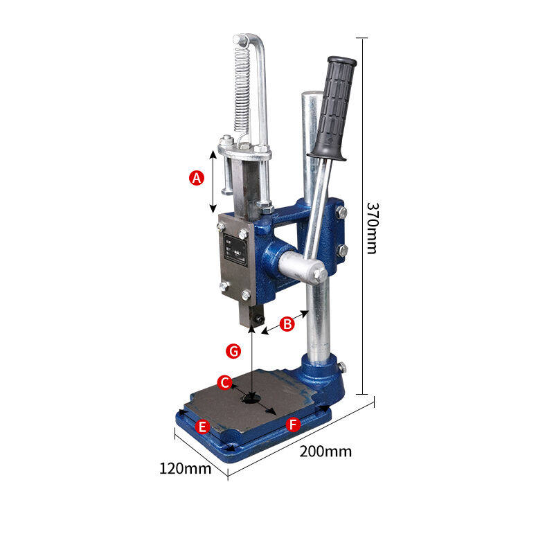瑞固立柱实心底板加重压力机手动冲压机小型冲床手压机手啤机JM16_虎窝淘