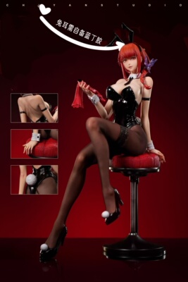 【全款现货】电锯人兔女郎支配恶魔玛奇玛小姐姐手办雕像模玩摆件