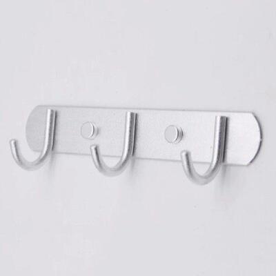 Space Aluminum Hooks Bar 3/4/5/6/7 Hooks Hat Clothes Robe