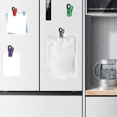 Fridge Magnet Clips Reusable Bag Closure Clips 6X Non-Slip