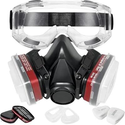 New 7-in-1/16-in-1 Black 6200 Dust Mask Half Face Respirator